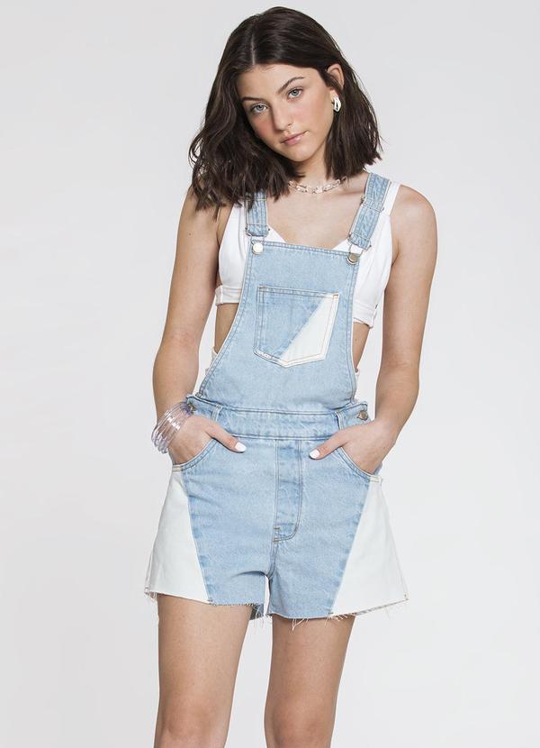 Jardineira Jeans Juvenil Feminina Azul - Sun Place