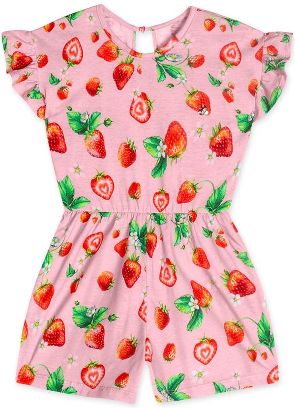 Macaquinho Curto Infantil Feminino Rosa - Marisol