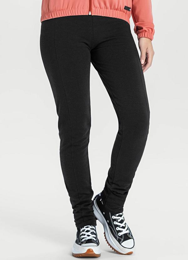 Calça Juvenil Menina Lisa Molecotton Beats Preto - Elian