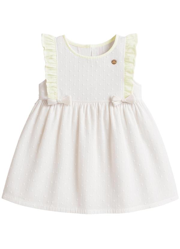 Vestido Infantil Menina Branco - Milon