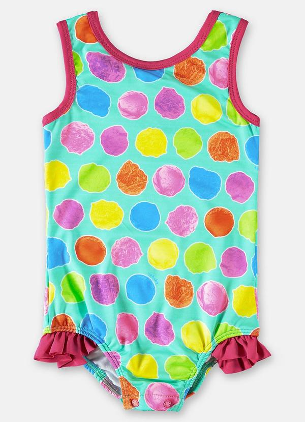 Maiô em Malha Sublimada Fps+50 Azul - Up Baby