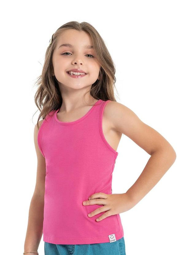 Regata Básica Infantil Menina Rosa Pink - Quimby