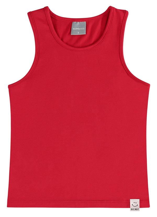 Regata Básica Infantil Menina Vermelho - Quimby