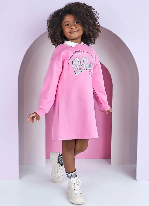 Vestido Girls Club Rosa - TexBrands