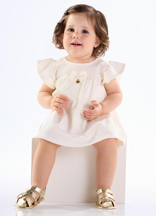 Vestido Body Malha Anarruga Bege - Pulla Bulla