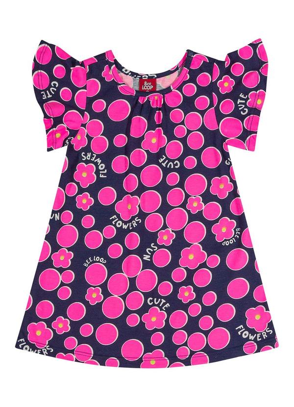 Vestido Bolinhas para Bebê Azul - Bee Loop