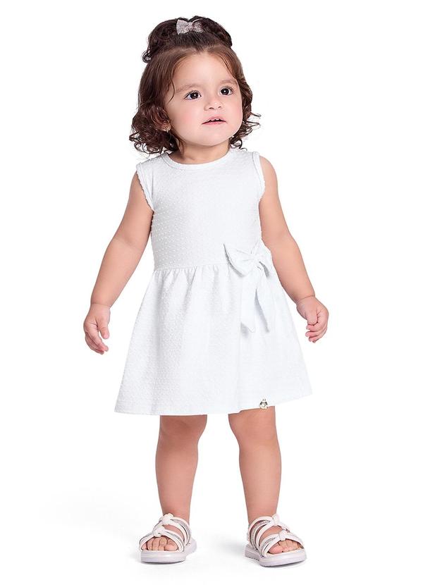 Vestido Chic Times Meninas Branco - Alenice