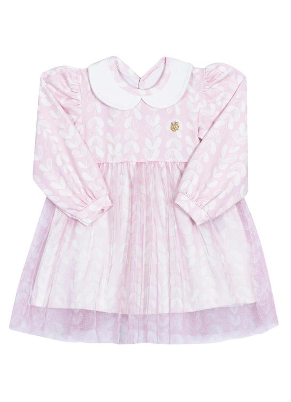 Vestido Feminino Cotton Pa / Tulle Rosa - Randa Mundu