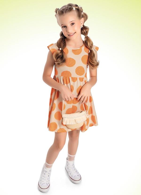Vestido Laranja - Fakini Kids
