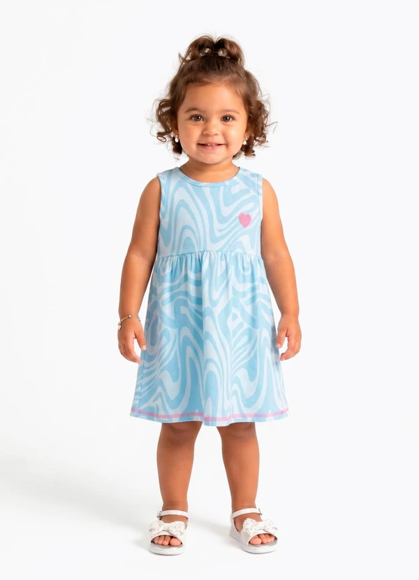 Vestido Meia Malha Azul - Sweet Lemon
