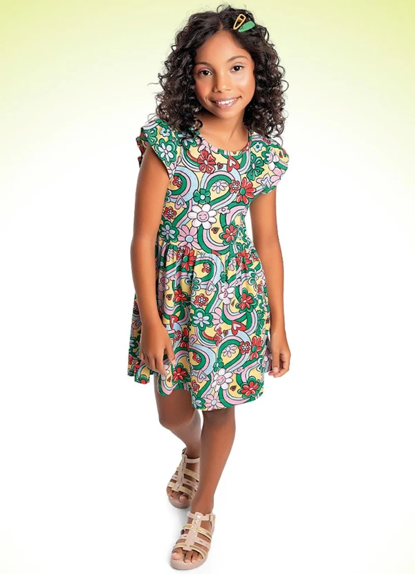 Vestido Verde - Fakini Kids