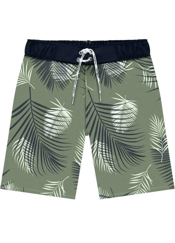 Bermuda Infantil Masculina Verde - Milon