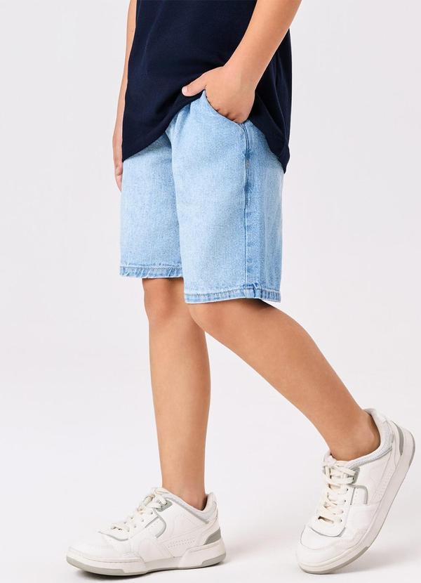 Bermuda Jeans Masculina Azul - Trick Nick