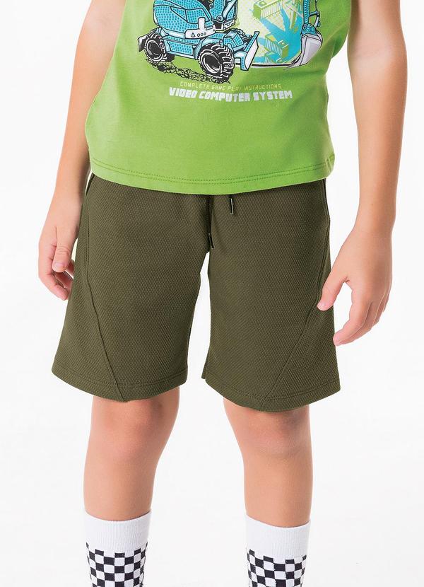 Bermuda Masculina Infantil Verde - Cativa