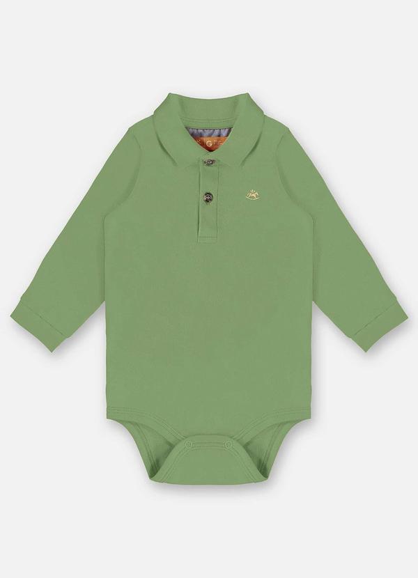 Body Polo para Bebê Menino Verde - Up Baby