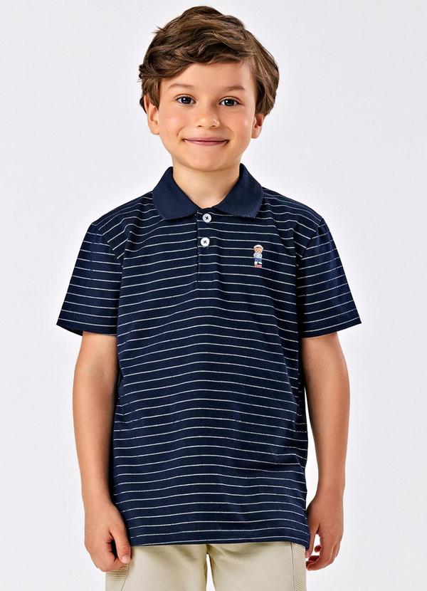 Polo Menino Cotton Azul - Trick Nick