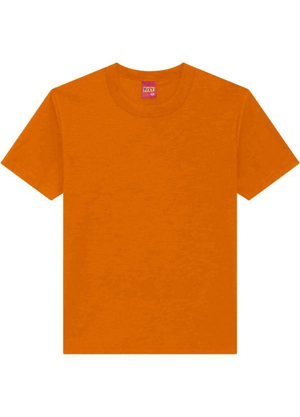 Camiseta Infantil Menino Laranja - Kyly