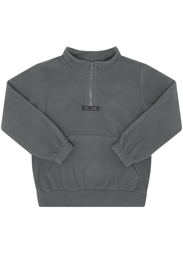 Blusao Malha Soft Cinza - Pulla Bulla
