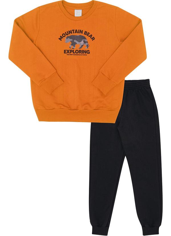 Conjunto Moletom Laranja - Pulla Bulla