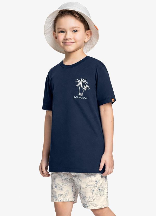 Conjunto Camiseta com Bermuda Trick Nick Azul - Trick Nick