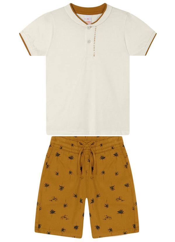 Conjunto Curto Infantil Masculino Bege - Marisol