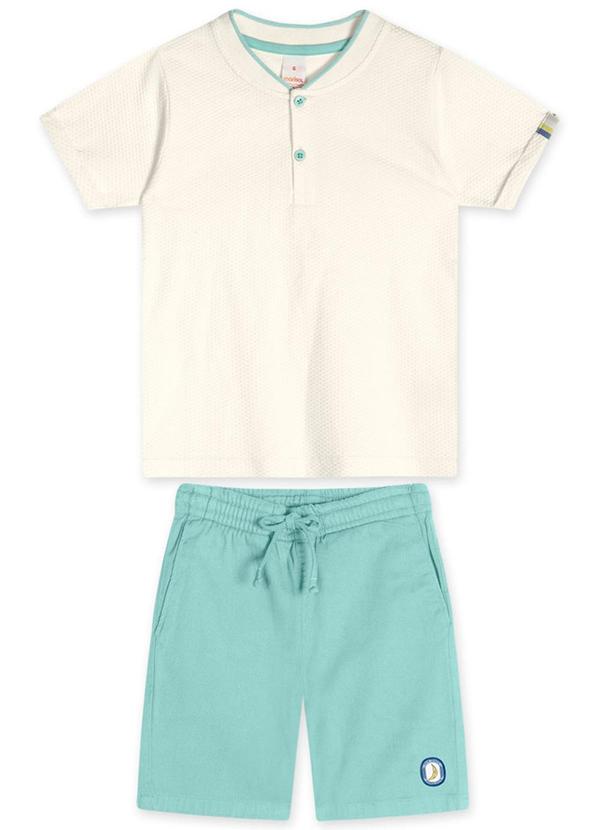 Conjunto Curto Infantil Masculino Bege - Marisol