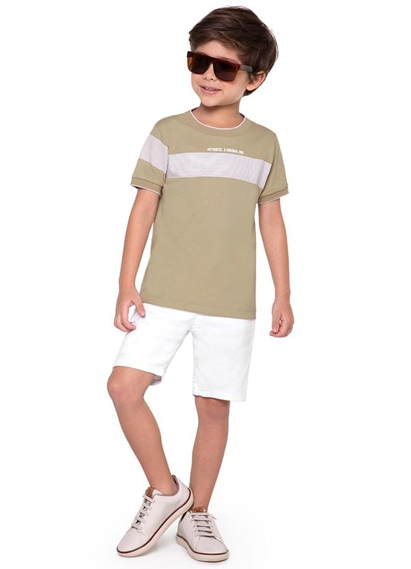 Conjunto Curto Infantil Masculino Bege - Marisol