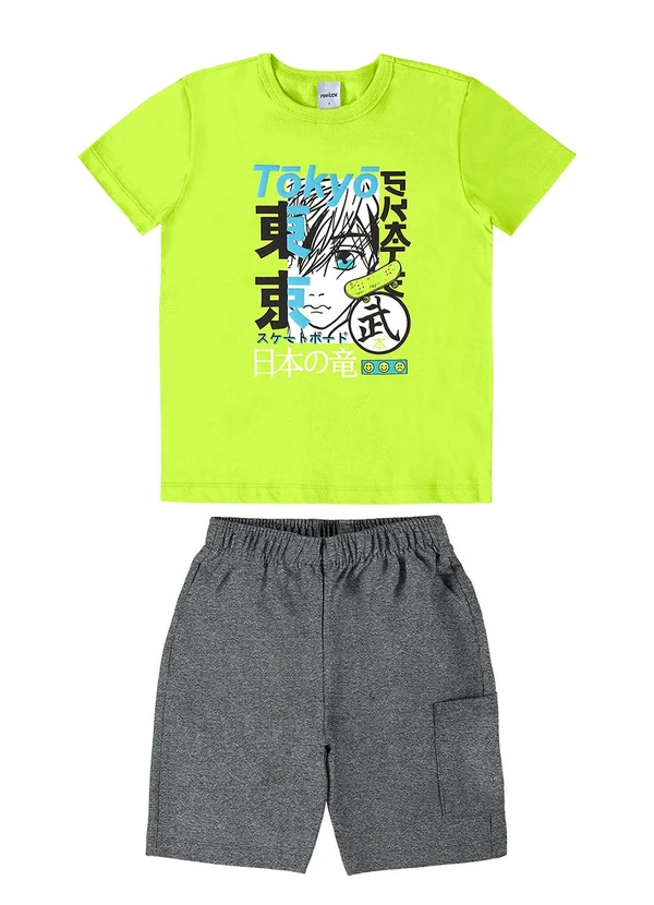 Conjunto Juvenil Menino Verde - Rovi Kids