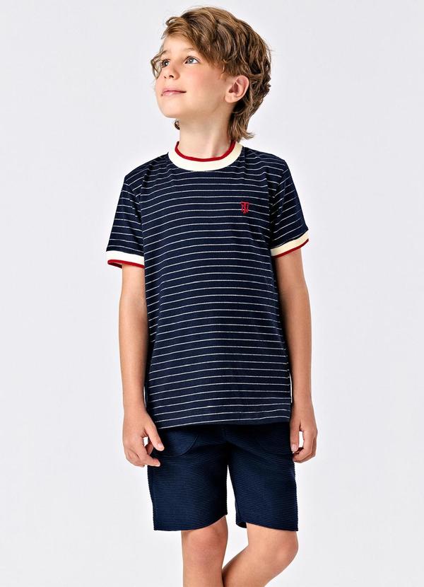 Conjunto Menino Camiseta com Bermuda Azul - Trick Nick