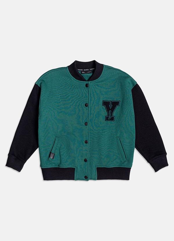 Jaqueta Bomber College Verde Verde - TexBrands