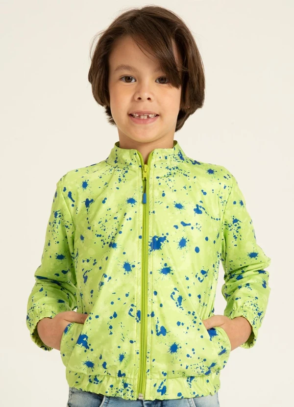 Jaqueta com Estampa Sublimática Verde - Cativa