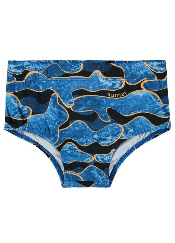 Sunga em Poliéster Fps +50 Infantil Preto - Quimby