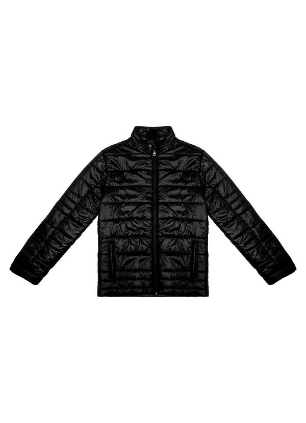Jaqueta Juvenil Masculina Em Microfibra Preto Minty