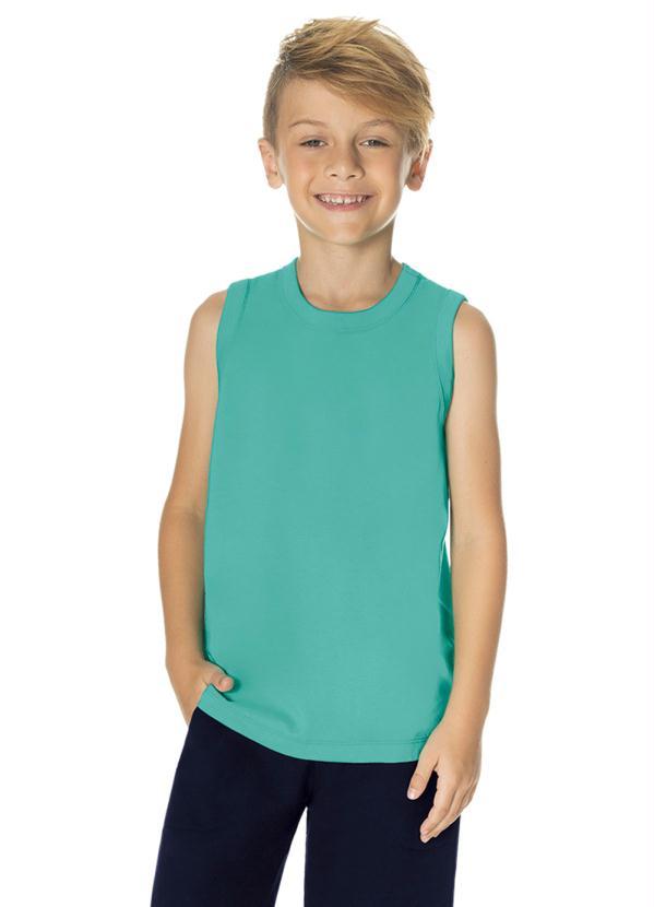 Regata Básica Infantil Masculina Verde - Rovi Kids
