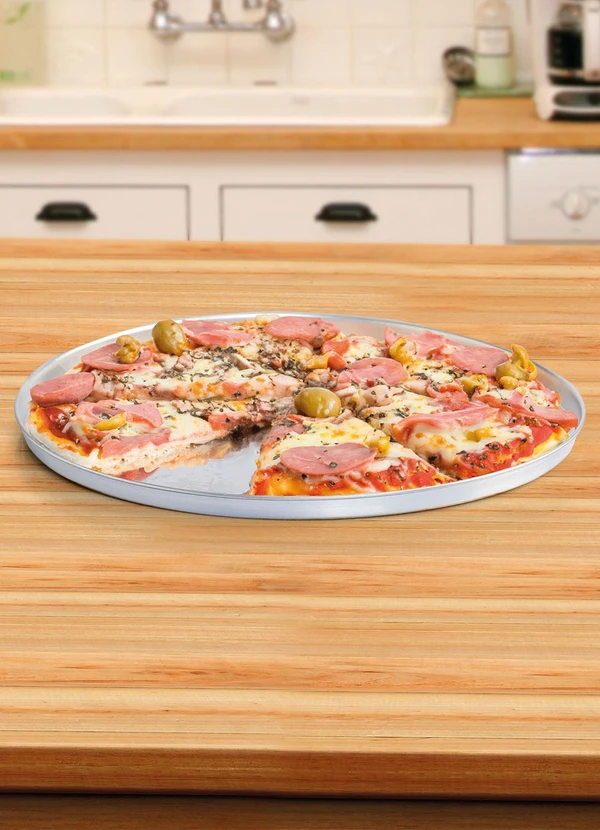 Forma para Pizza Aluminio N° 35 - Lar&Lazer