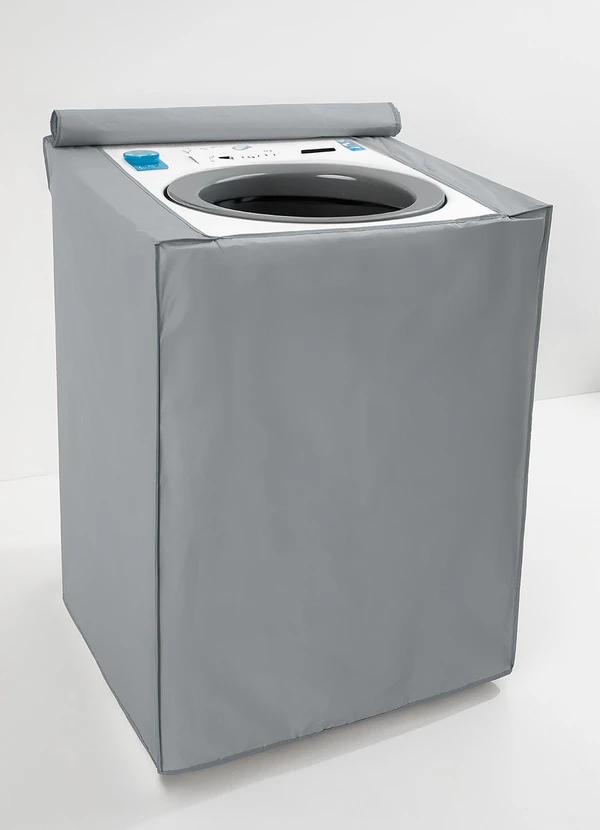 Capa para Maquina Vinil Cinza G - Lar&Lazer