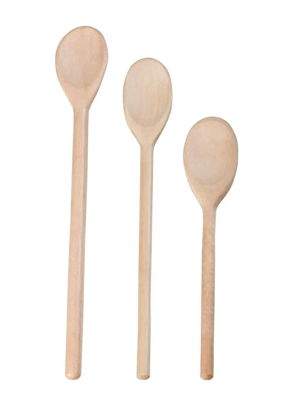 Kit Colheres Madeira 3 Peças - Lar&Lazer